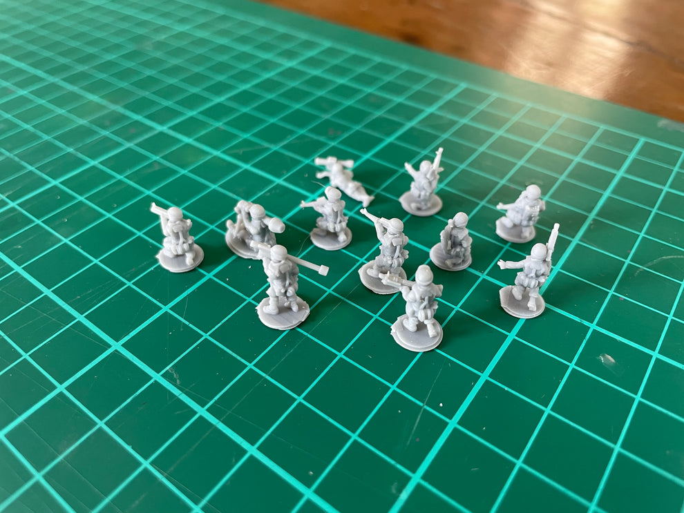 Cold War USA Dismounted Infantry Platoon 12mm – Plastic Soldier 3D