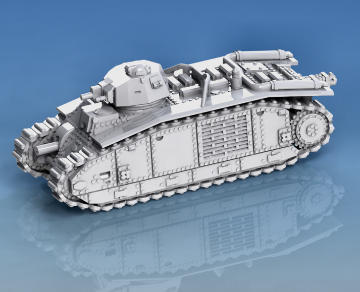 WW2 Panzer B2 740(f) 12mm – Plastic Soldier 3D