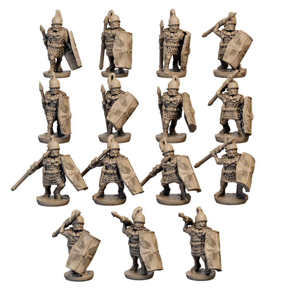 10mm Late Republic Roman Veteran Legionaries Throwing Pila Unit ...