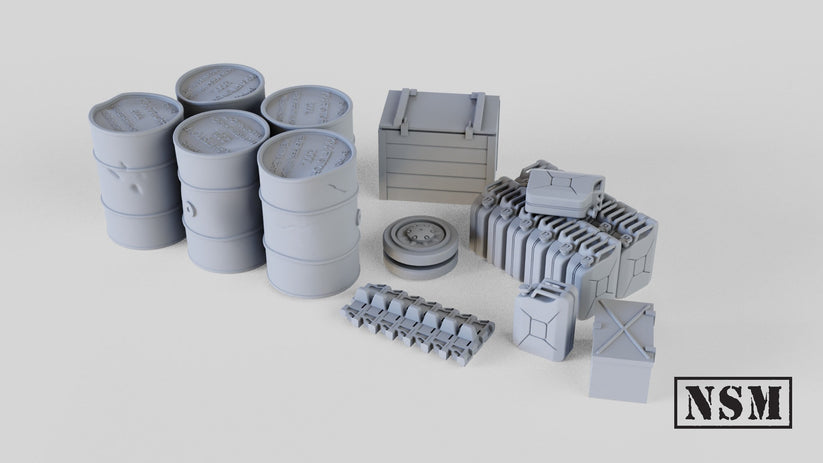 WW2 German generic stowage 10mm – Plastic Soldier 3D