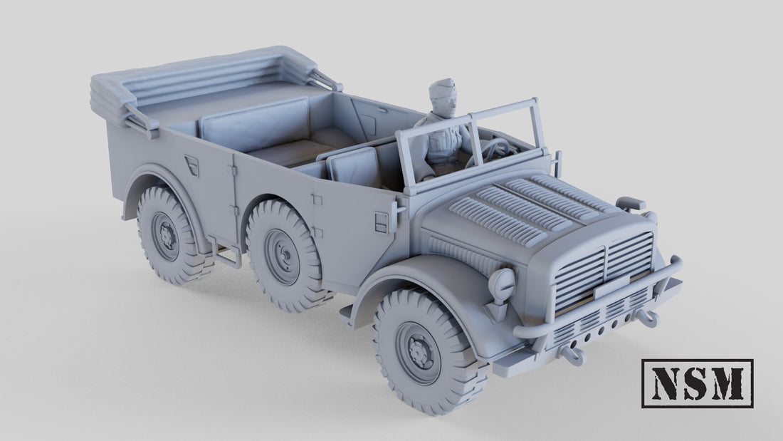 WW2 Horch heavy car 20mm – Plastic Soldier 3D