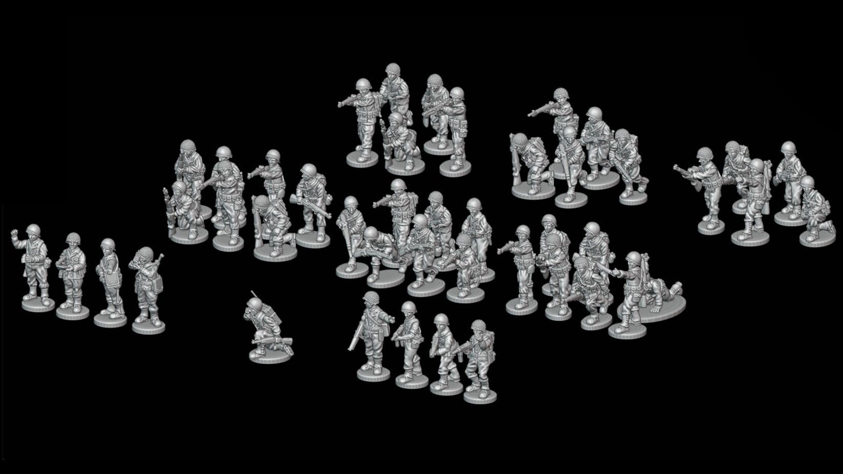 WW2 USA Europe ETO 44-45 Infantry Platoon dismounted 15mm – Plastic ...