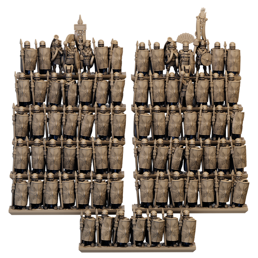 10mm Late Republic Roman Veteran Legionaries Standing Unit - Figures O ...