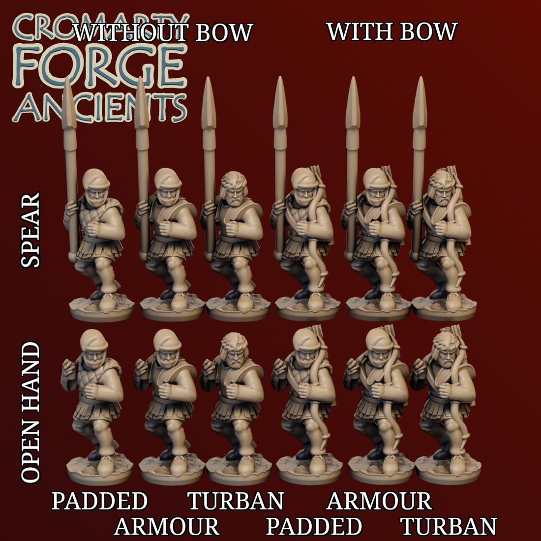 15mm Achaemenid Persian Sparabara Infantry Armour Quilt Spear And Bow ...