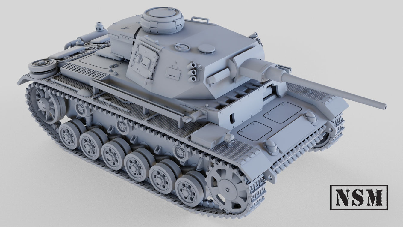 WW2 Panzer III 20mm – Plastic Soldier 3D